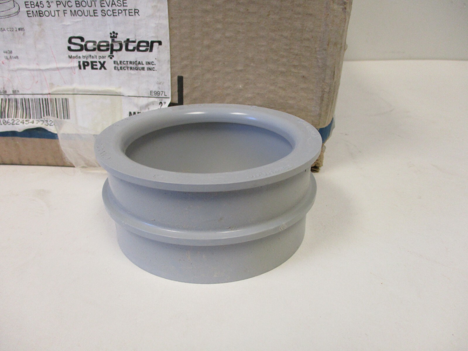 SCEPTER 077328, EB45 3" PVC MILD END BELL SOCKET MLD SCEPTER MEB-45 | eBay