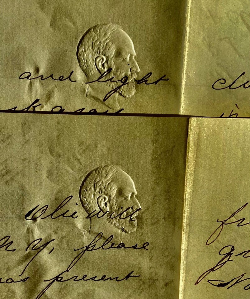 1881 3c+ Letter Embossed Good Ground NY to Knoxville Marion County Iowa ...