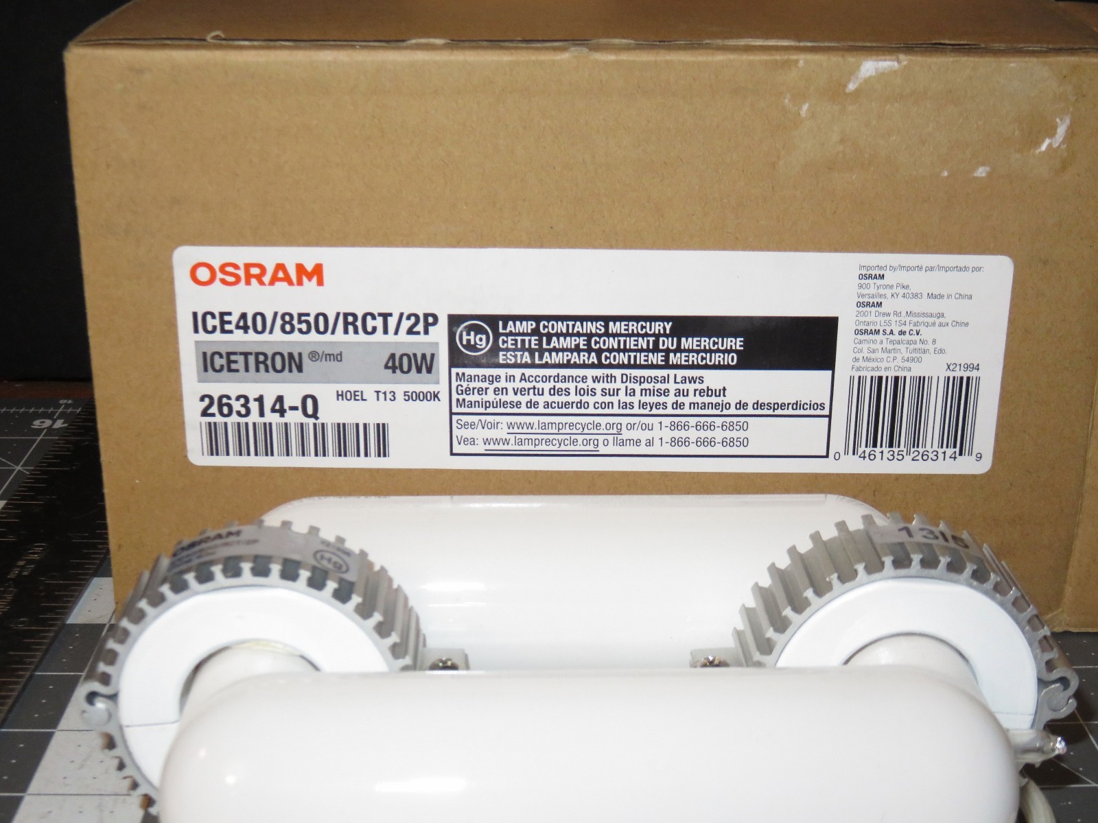 OSRAM SYLVANIA ICE40/850/RCT/2P T13 ICETRON 40W 5000k 26314-Q ...