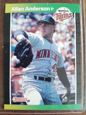 ALLAN ANDERSON TWINS 1989 DONRUSS BASEBALL CARD #419 | eBay