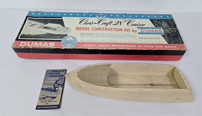 X-28 VINTAGE DUMAS CHRIS-CRAFT 28 CRUISER MODEL CONSTRUCTION KIT WITH ...