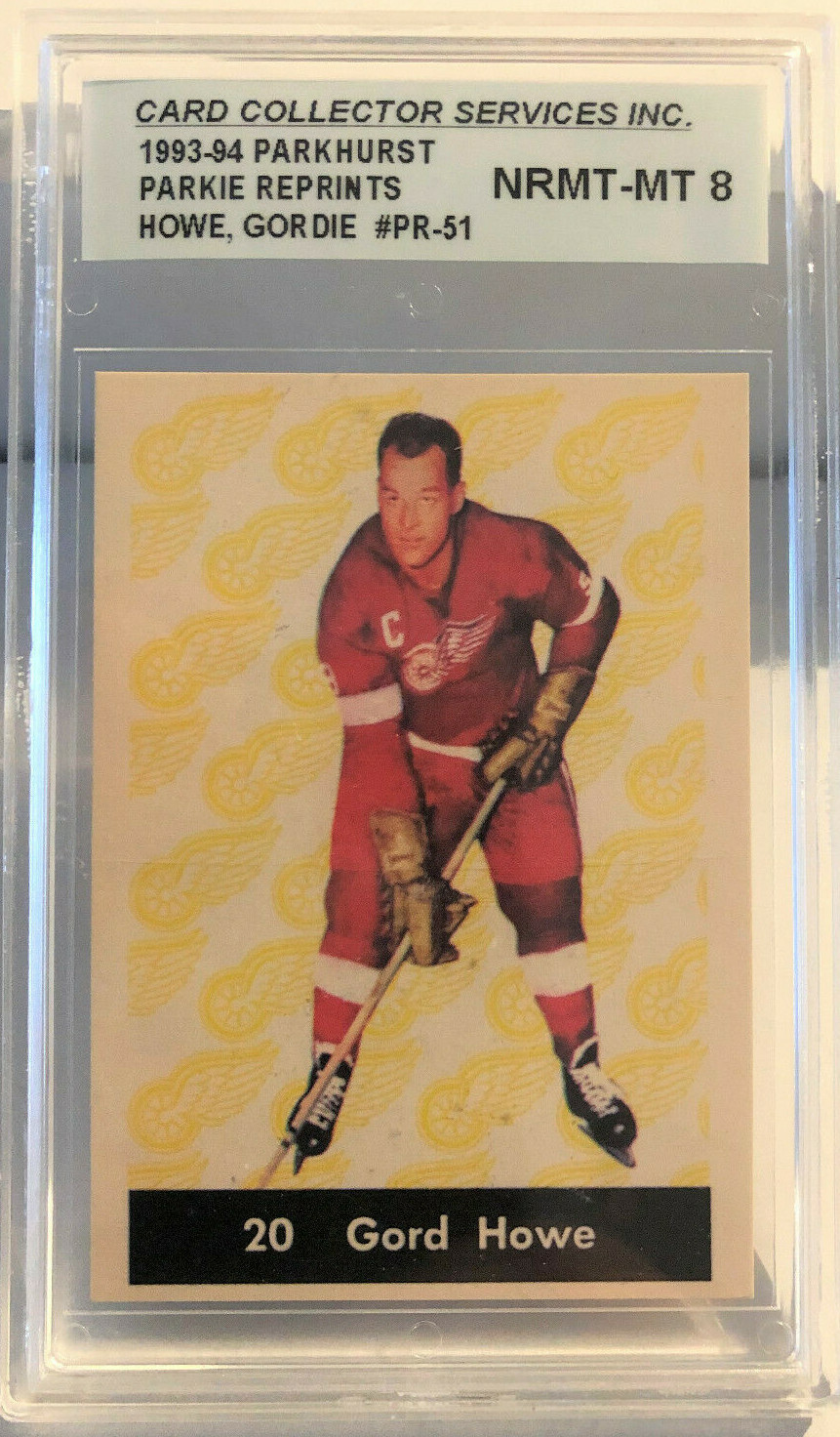 1993-94 Parkhurst "Parkies" Reprint Gord Howe #PR-51 CCS NRMT-MT 8 | eBay