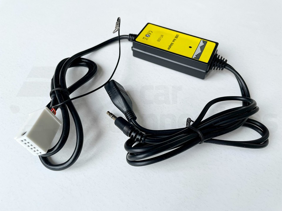 VW RCD300 RCD310 RCD500 RCD510 3.5mm AUX Input Adapter Interface USB ...