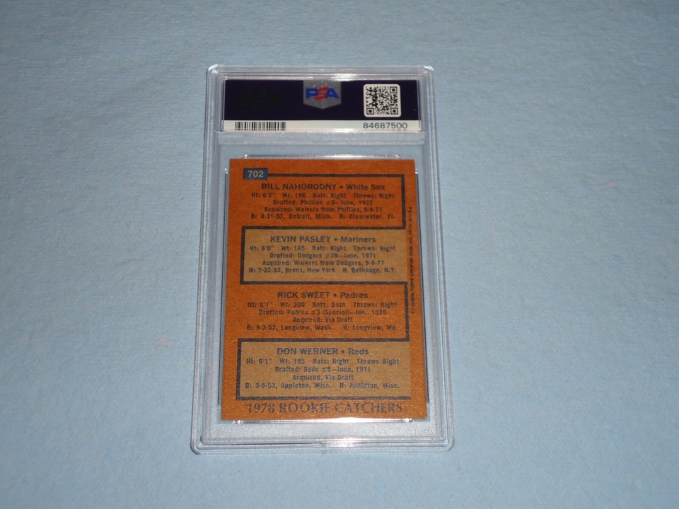 1978 Topps Baseball Card Rookie Catchers # 702 PSA Grade 6 EX-MT ...