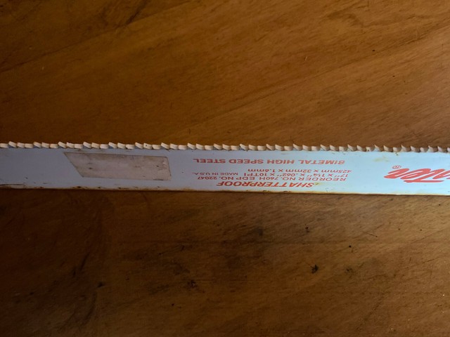 2 LENOX Hackmaster Steel Blade #22047 17"X11/4"X.062"X10TPI Bimetal ...