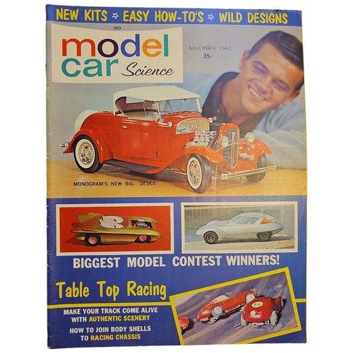 Model Car Science Nov 1963 Magazine Table Top Slot Car Racing Section ...