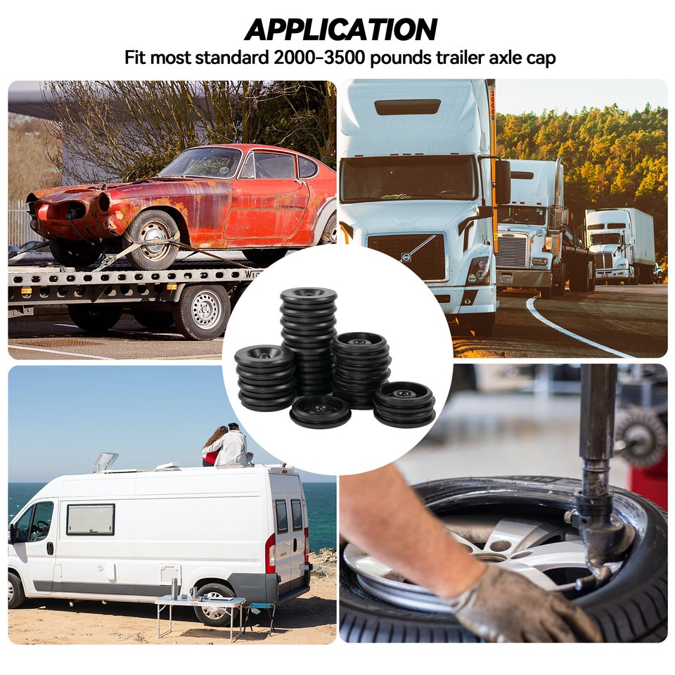 20Pcs for Dexter EZ Lube Trailer RV RUBBER GREASE PLUG Hub Dust Cap | eBay