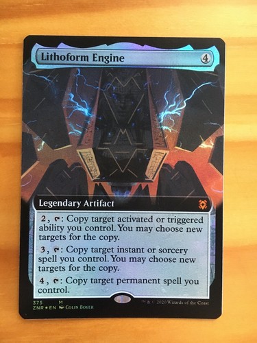Mtg Zendikar Rising Lithoform Engine Extended Art FOIL FEA NM | eBay