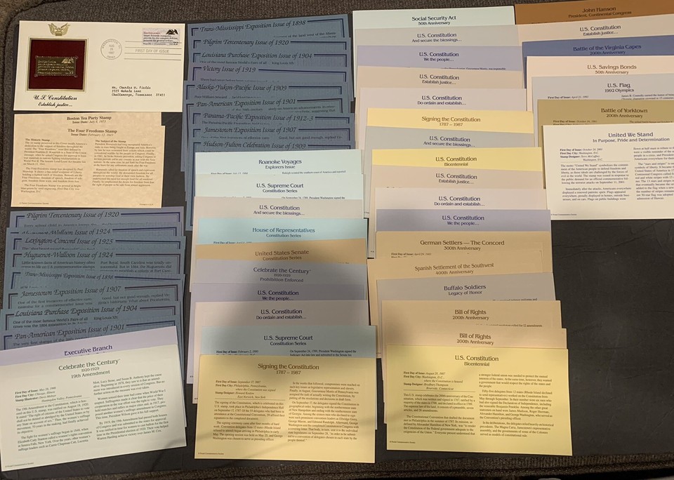 Huge American History First Day Cover Sets—183 Pieces. Please See All ...