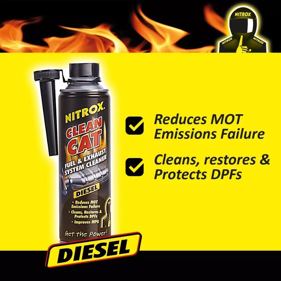 Nitrox Clean Cat Diesel Fuel and Exhaust System Cleaner 500mL Additive ...