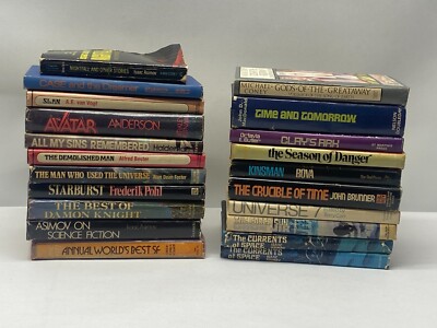 Lot of 21x Vintage Sci-Fi Books - HCDJ - 1950s 60s Science Fiction ...