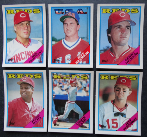 1988 Topps Traded Cincinnati Reds Team Set of 6 Baseball Cards | eBay