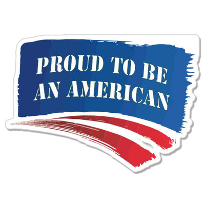 Proud American Patriotic car bumper sticker decal 5" x 3" | eBay