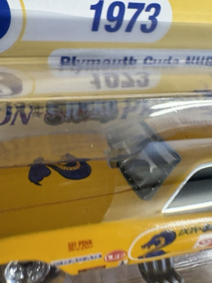 1/64 Racing Champions MINT Don SNAKE Prudhomme Plymouth Cuda NHRA Funny ...