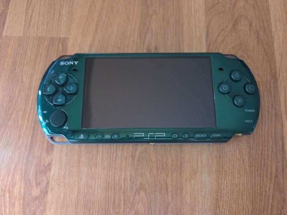 Sony PSP-3000 PSP 3000 Console Spirited Green SG Working Tested English ...