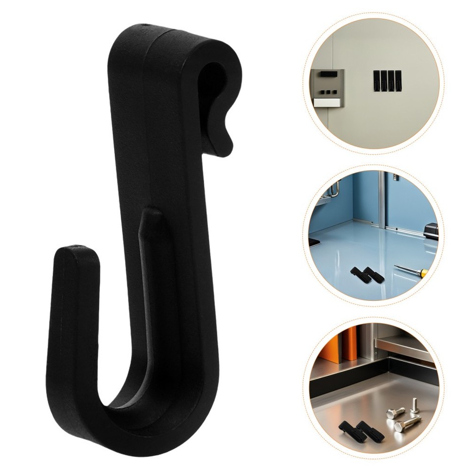 100 Pcs Black Pegboard Hook Mini Plastic Hooks Door Hanger Organizer ...