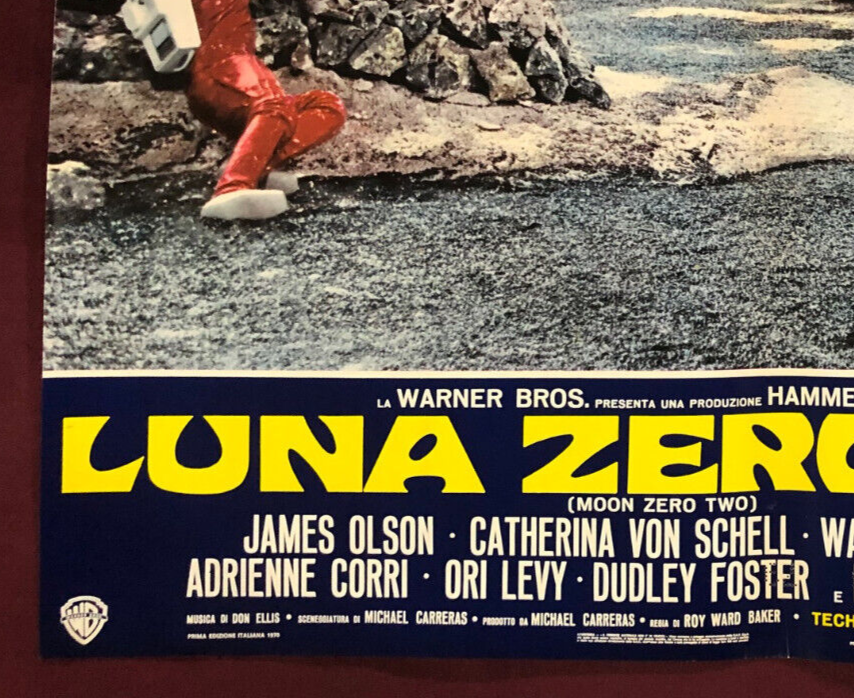 MOON ZERO TWO MOVIE POSTER ITALIAN 1969 JAMES OLSON CATHERINE SCHELL ...