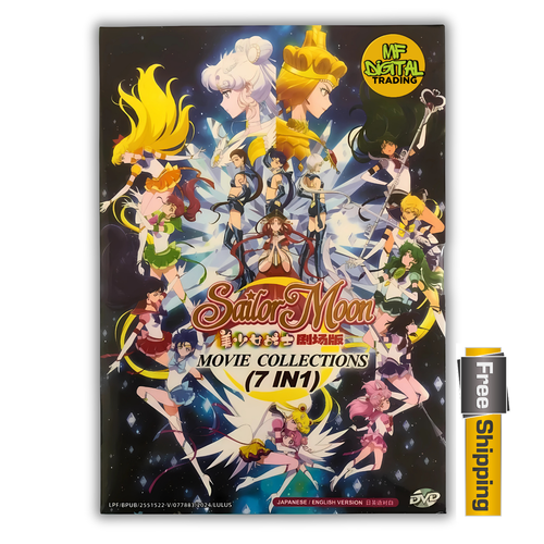 Sailor Moon Movie Collection DVD 7-in-1 Anime English Dub All Region ...