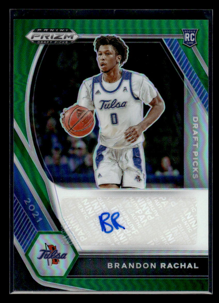 2021 Panini Prizm #DP-BRA Brandon Rachal Rookie Draft Picks Auto Green ...