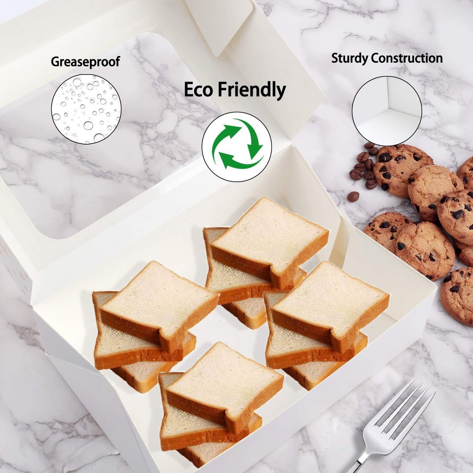 CHOUNYEE 24 PCS Christmas Cookie Boxes for Gift Giving 9x6x3 Golden ...