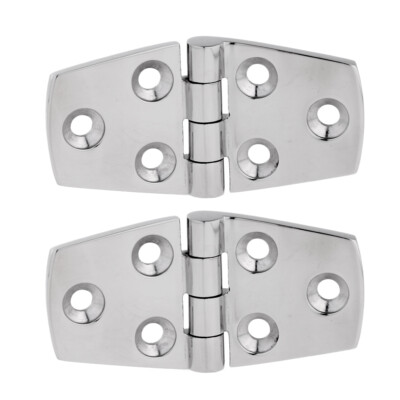 2 x Boat Marine Parts Steel Hinge Boat Hardware 3" x1.5" Door Flush ...