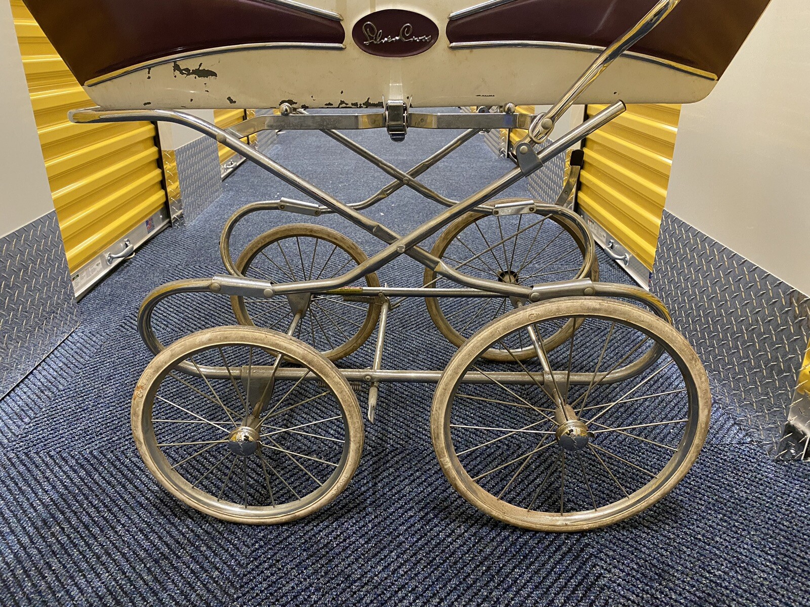 VTG SilverCross Baby Pram Carriage 2 Irregular Wheels English Classic ...