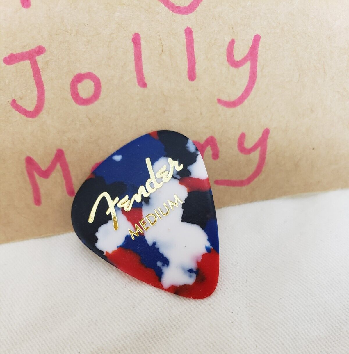 Fender Guitar Pick FENDER 351 Shape Confetti Medium Teardrop | eBay