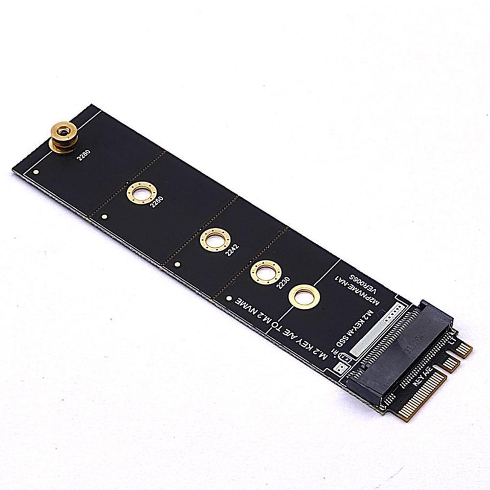 M.2 Key A E to M.2 NVME Adapter Card Solt Socket For NVMe Express SSD ...