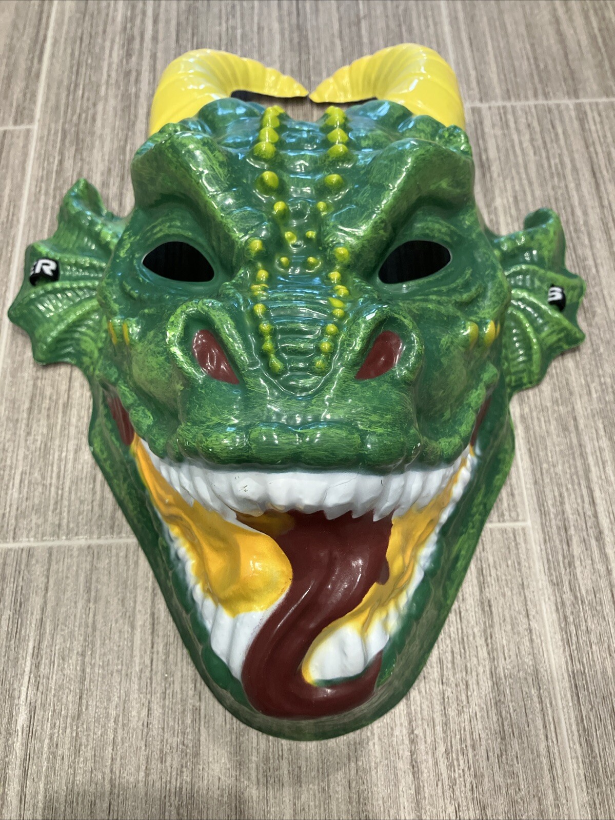 Monster Jam Truck Green Dragon Mask Plastic Costume F… - Gem