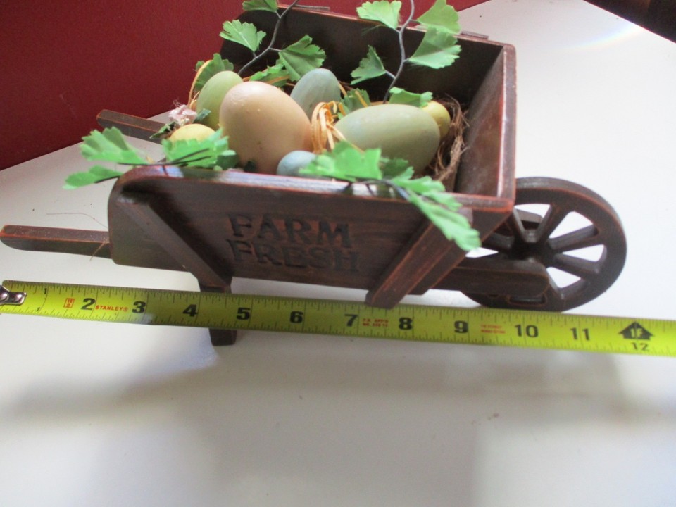 Easter Centerpiece Teleflora Vintage Farm Wheelbarrow Spring rabbit ...