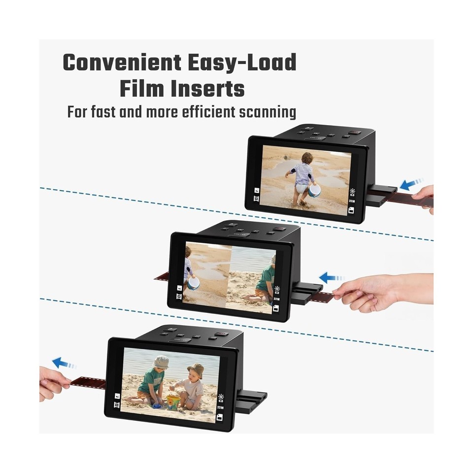 Film and Slide Scanner – Convert 35mm, 126, 110 Film Negatives & Slides ...