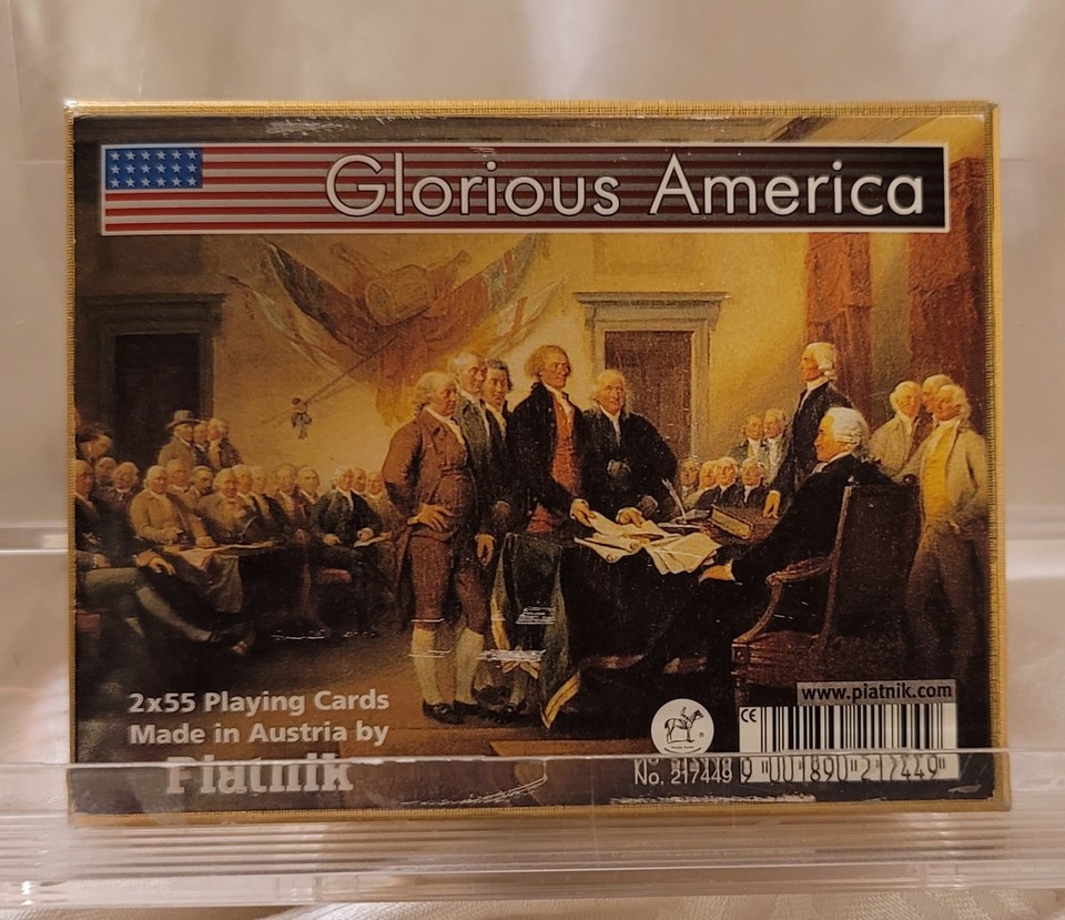 Glorious America Piatnik Playing Cards Vienna Austria No. 2174 Open Box ...