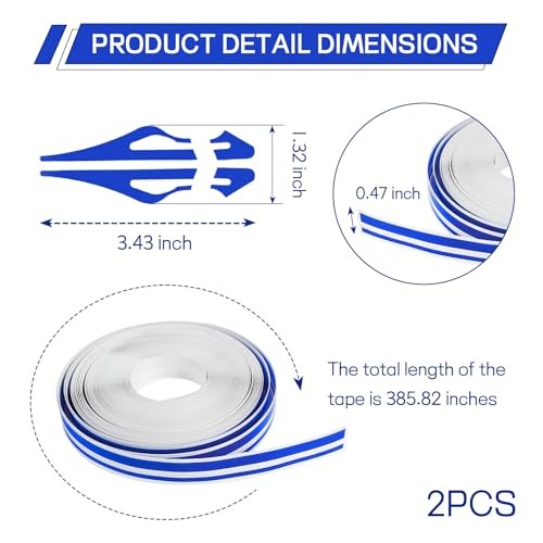 2 Rolls×32Ft Car Pinstriping Tape, Vinyl Automotive Pinstriping Tape ...