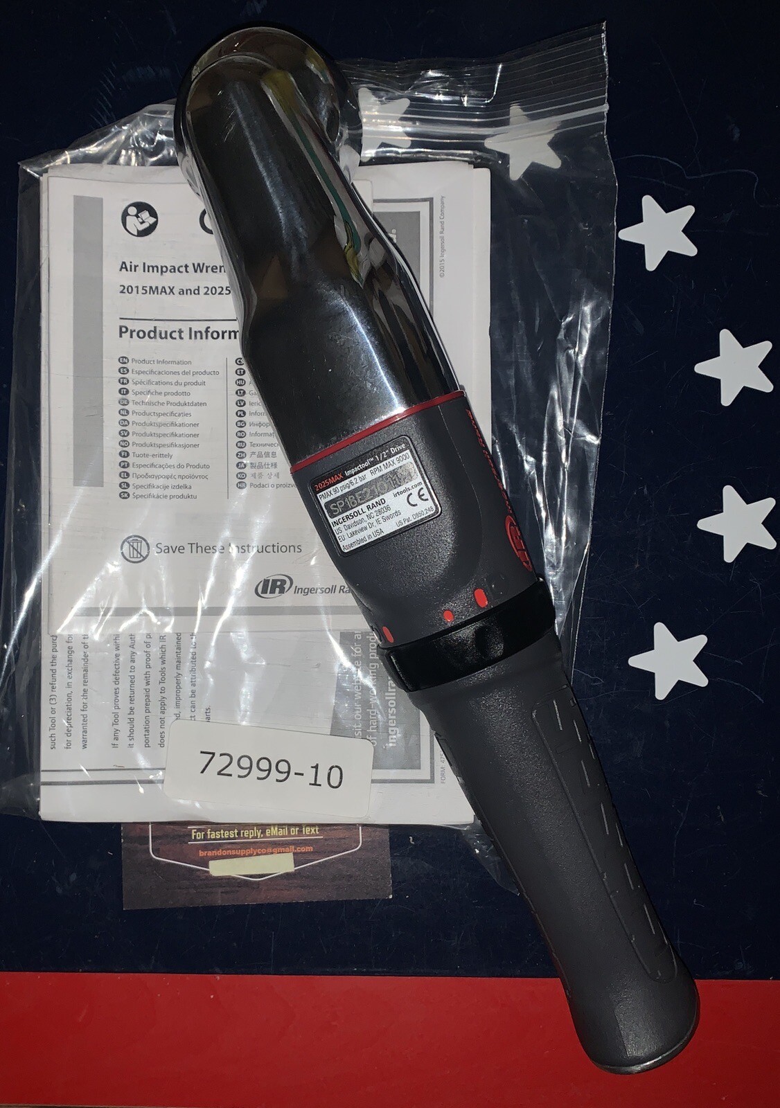 Ingersoll-Rand 2025MAX IR2025MAX 1/2" Hammerhead Low-Profile Impact | eBay