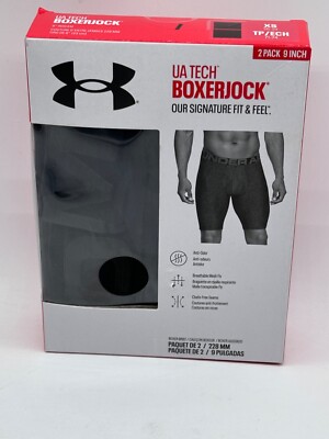 NEW 2 PACK MENS UNDER ARMOUR UA ORIGINAL BOXER JOCK 9" INSEAM BOXER ...