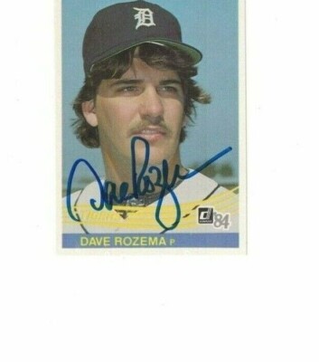 DAVE ROZEMA SIGNED IP 1983 DONRUSS #272 DETROIT TIGERS AUTO | eBay