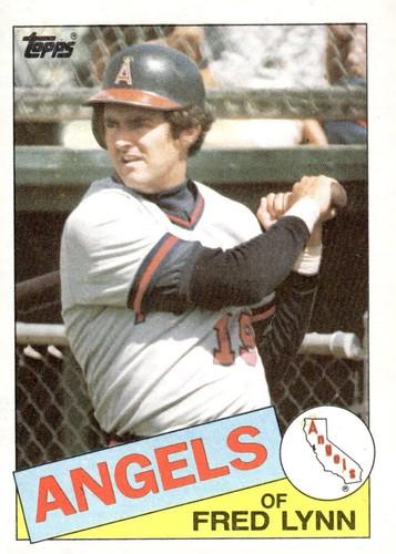 1985 Topps #220 Fred Lynn - California Angels | eBay