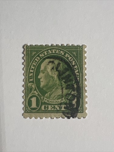 Rare 1923 Benjamin Franklin 1 Cent Stamp, Scott*594 Perf 11 | eBay