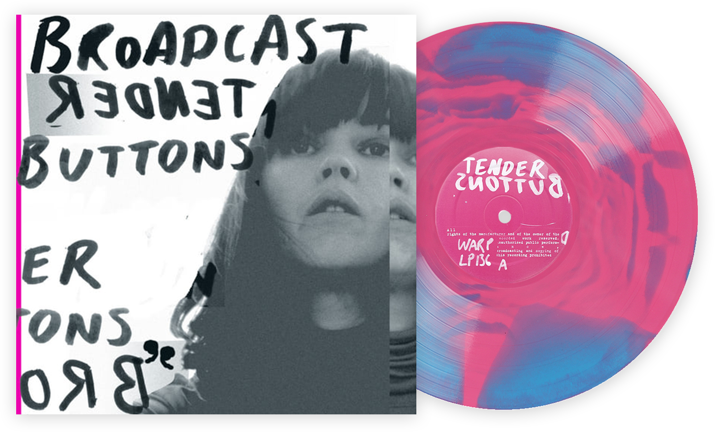 Broadcast – Tender Buttons (LP) 20th Anniversary Magenta & Cyan Vinyl ...