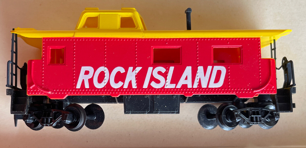 Vintage TYCO HO Scale ROCK ISLAND Caboose Train Car 327-10 w/Original ...