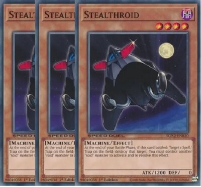 Yugioh - Stealthroid x 3 - 1st Edition - NM - Free Holographic Card | eBay