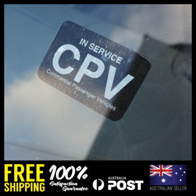 CPV Stickers - Adhesive Decals Taxi Online For Inside Window ...