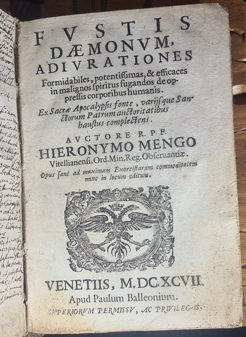 1697 Leather FLAGELLUM DAEMONUM, EXORCISMOS TERRIBILES By Girolamo ...