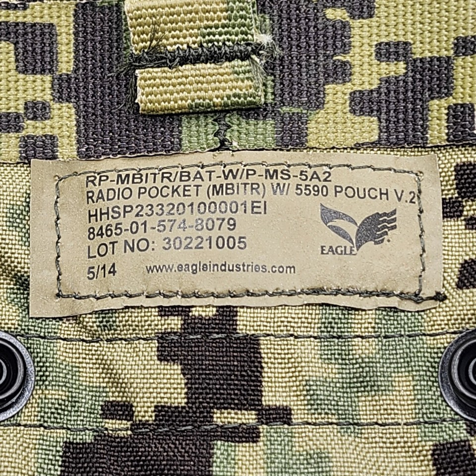 Eagle Industries SOFLCS MBITR Radio Pocket w/ 5590 Battery Pouch V.2 5/ ...