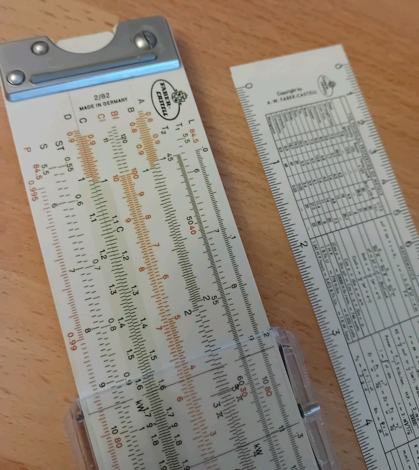 Vintage Faber-Castell 2/82 Boxed Duplex 1960's Slide-Rule. 24 Scales ...