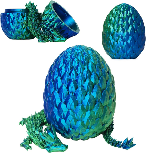 3D Printed Dragon Egg,Surprise Easter Basket Essentials with 12" Flexible Crysta 7445049391307| eBay