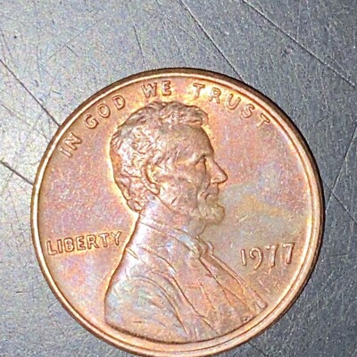 1977 Lincoln Memorial No Mint Mark DDO Red Rare Penny | eBay