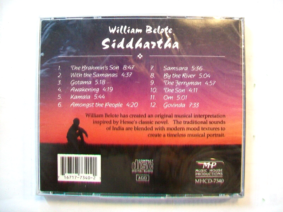 Siddhartha by William Belote (CD, 2008, Music House Productions) NEW ...