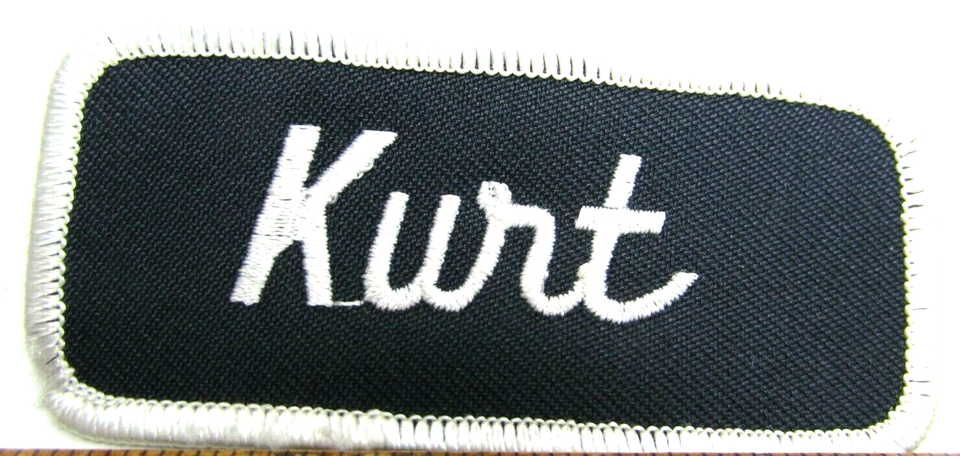 Kurt Name Jacket Patch Personalized Employee Work Shop Uniform ...