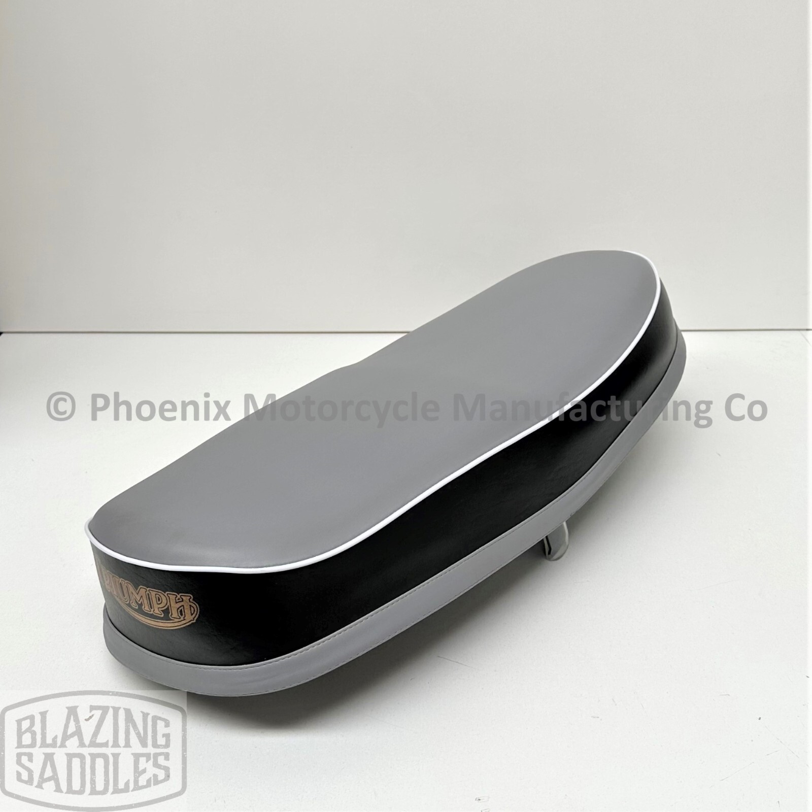 TRIUMPH T90/100 3TA 5TA T100A GREY TOP SEAT (82-4239G) - UK SUPPLIED | eBay